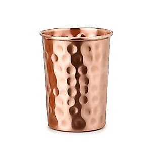Zap Impex Pure copper hammered glasses moscow mule tumbler (Set of 8)