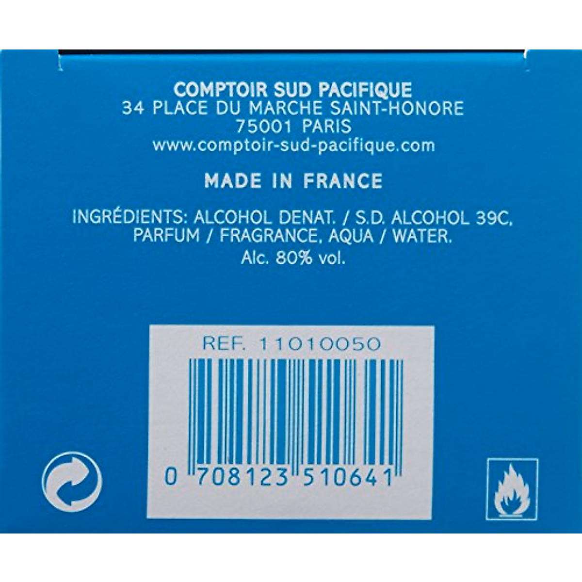 Comptoir Sud Pacifique Vanille Coco Eau de Toilette Spray, 3.3 Fl Oz