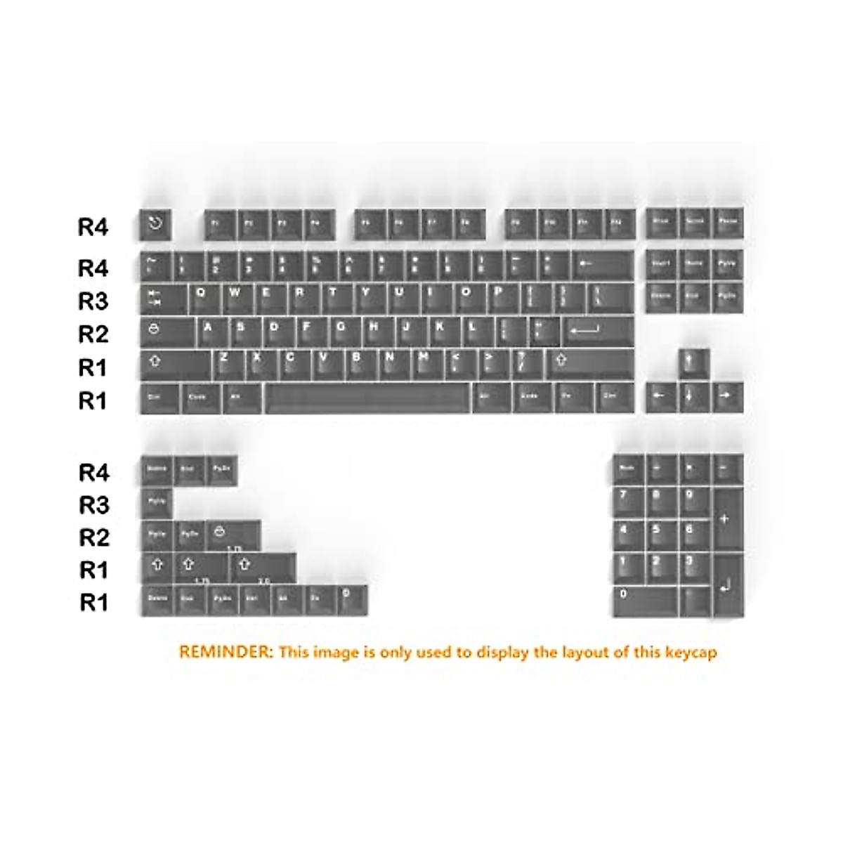 121 Keys VIOR Translucent ABS Cherry Profile Double Shot keycaps for Mechanical Gaming Keyboard, Suitable for Cherry MX Switches Mechanical Keyboard (VIOR)