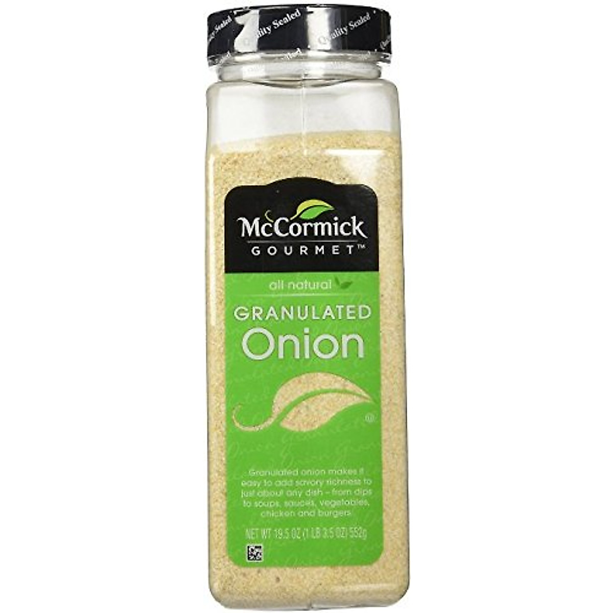 McCormick All Natural Gourmet Granulated Onion, 19.5 Ounce Packed in USA by McCormick