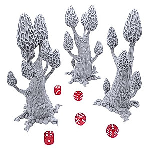 Mesmerising Morels by Printable Scenery, 3D Printed Tabletop RPG Scenery and Wargame Terrain 28mm Miniatures