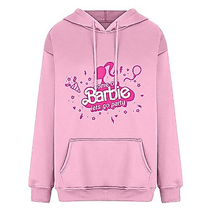 Come On Let's Go Party Clothes for Women Trendy Hoodies Sweatshirts Cute Hooded Pullover Fall Casual Holiday Tops