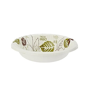 Dixie Pathways Heavyweight Paper Bowls, 20 Oz, White/Green/Burgundy, 125/pack