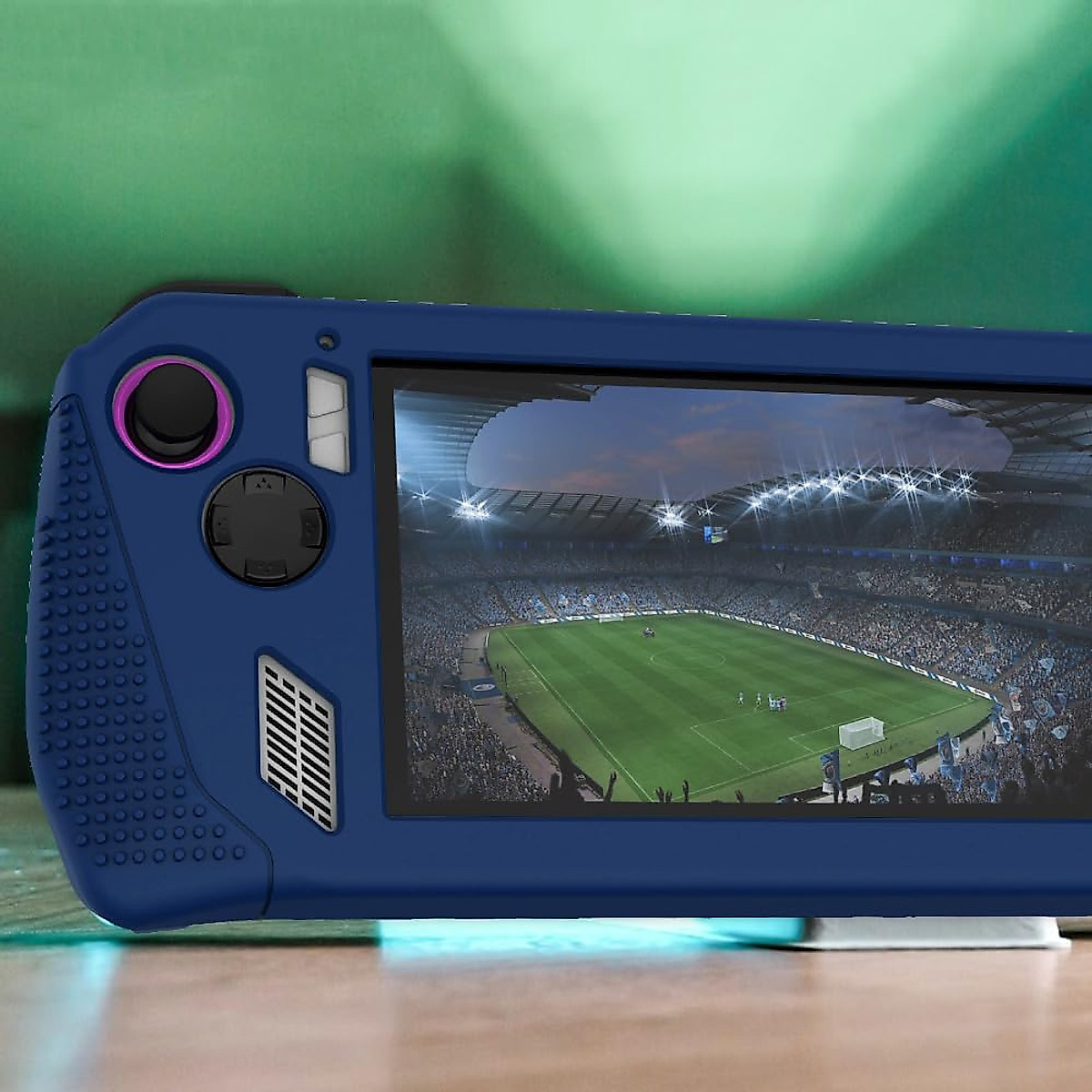 ROG Ally Silicone Protective Case Compitable with ASUS Rog Ally 7 inch 120Hz Gaming Handheld, FiiMan Soft Full Body Cover Case with Anti Slip & Shockproof (Blue)