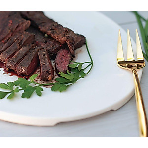 Architec Concave Carving and Cutting Board Gripper Collection with Non-Slip Feet, 13 x 17 - inches, Red