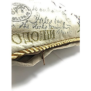 Tache Vintage Pillow Cushion Cover - 18" by 18" Square French Parisian Model Throw Pillow Cover - 1 Piece