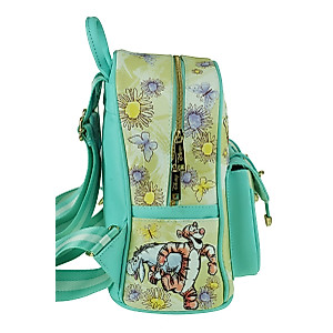 KBNL Winnie The Pooh 11 inches Faux Leather Mini Backpack - A21773, Multicoloured, Medium