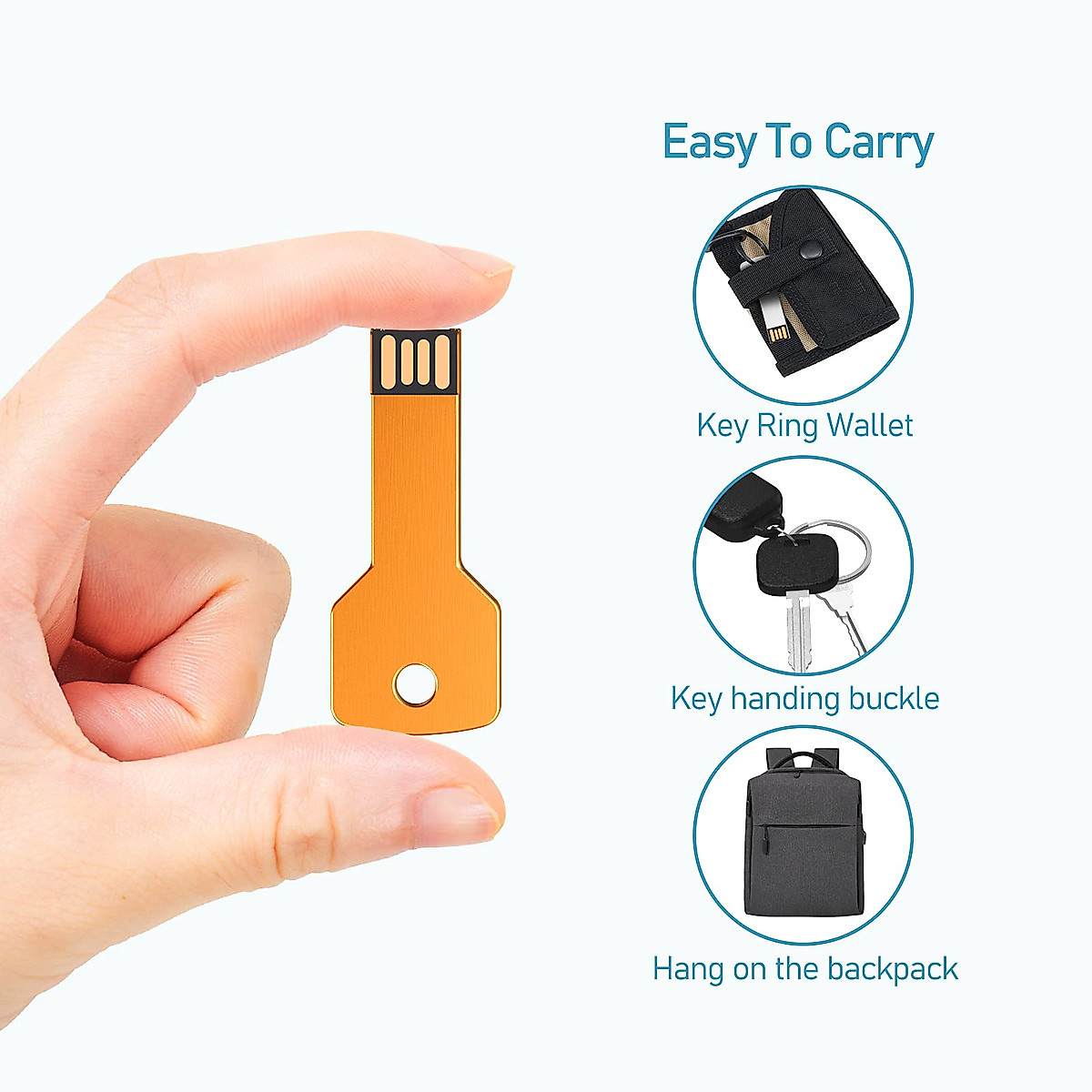 JUANWE 32GB USB Flash Drive 5 Pack 2.0 USB Key Jump Drive Cute Flash Drive Thumb Drive Waterproof Portable Metal Memory Sticks for Computers Zip Drive Pendrive