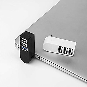 SHYPT 1pc High Speed USB 2.0/3.0 HUB Multi USB Splitter 4 Port Expander Multiple USB Expander Computer Accessories for Laptop PC (Color : Black)