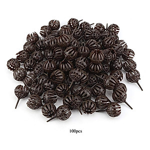 100pcs/ Set Fertilizer Cover Box Basket ABS Material Reusable Portable Safe for Bonsai Plant Flower Orchid Small Plant (Big)