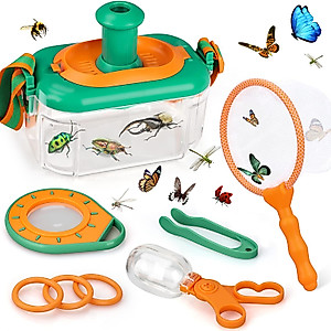 TOY Life Bug Catcher Kit for Kids Bug Catching Kit with Butterfly Net,Bug Net,Critter Keeper,Butterfly Kit,Magnifying Glass,Insect Catcher, Bug Toys Kids Explorer Kit Outdoor Toys for Kid 3 4 5 6 7 8