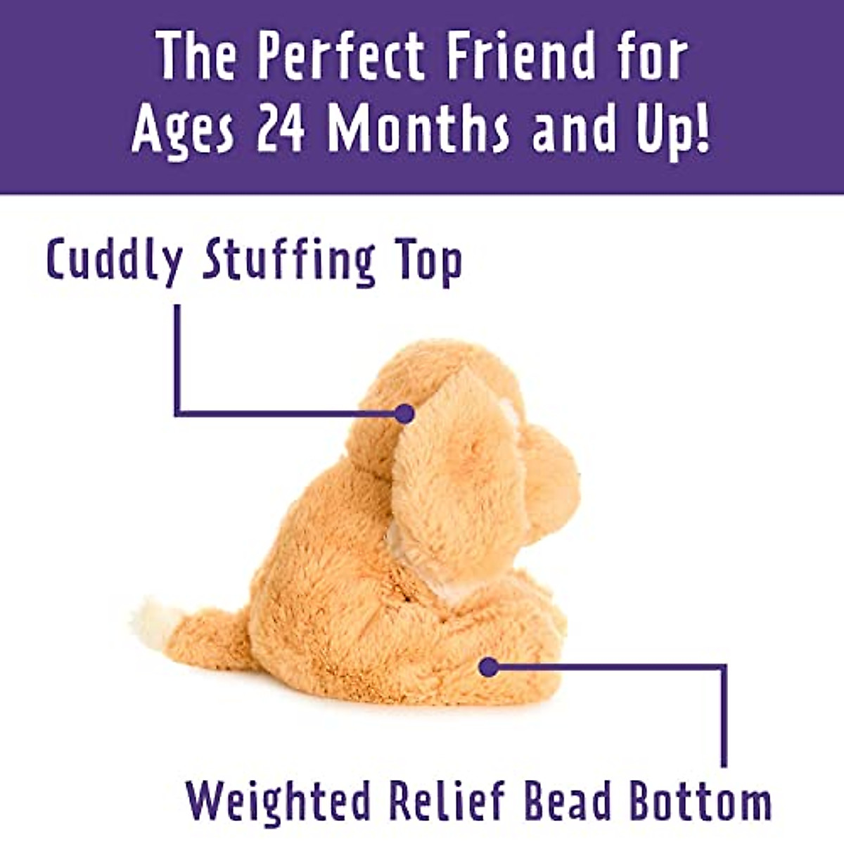 1i4 Group Warm Pals Microwavable Lavender Scented Plush Toy Weighted Stuffed Animal - Puppy Love