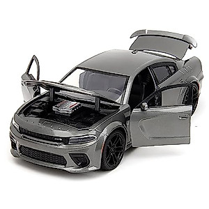 2021 Charger SRT Hellcat Gray Metallic Fast X (2023) Movie 1/24 Diecast Model Car by Jada 34472