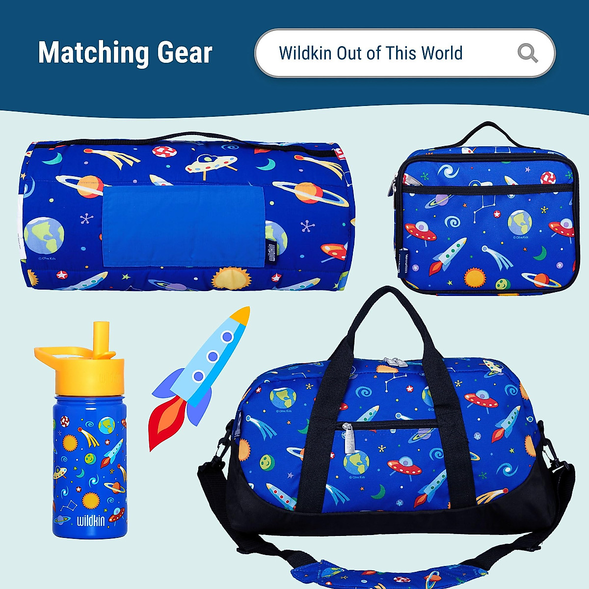 Wildkin 12-inch Kids Backpack – Padded, Adjustable, Ideal for Daycare & Travel - Out of this World