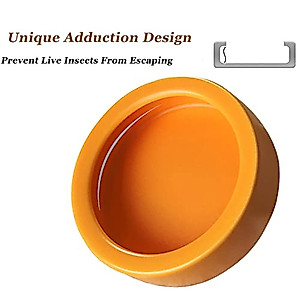 2 Pack Reptile Food Bowls Mini Ceramic Water Feeder Bowl Anti-Escape Mini Reptile Feeder for Lizard Anoles Bearded Dragons Crested Gecko Hermit Crabs