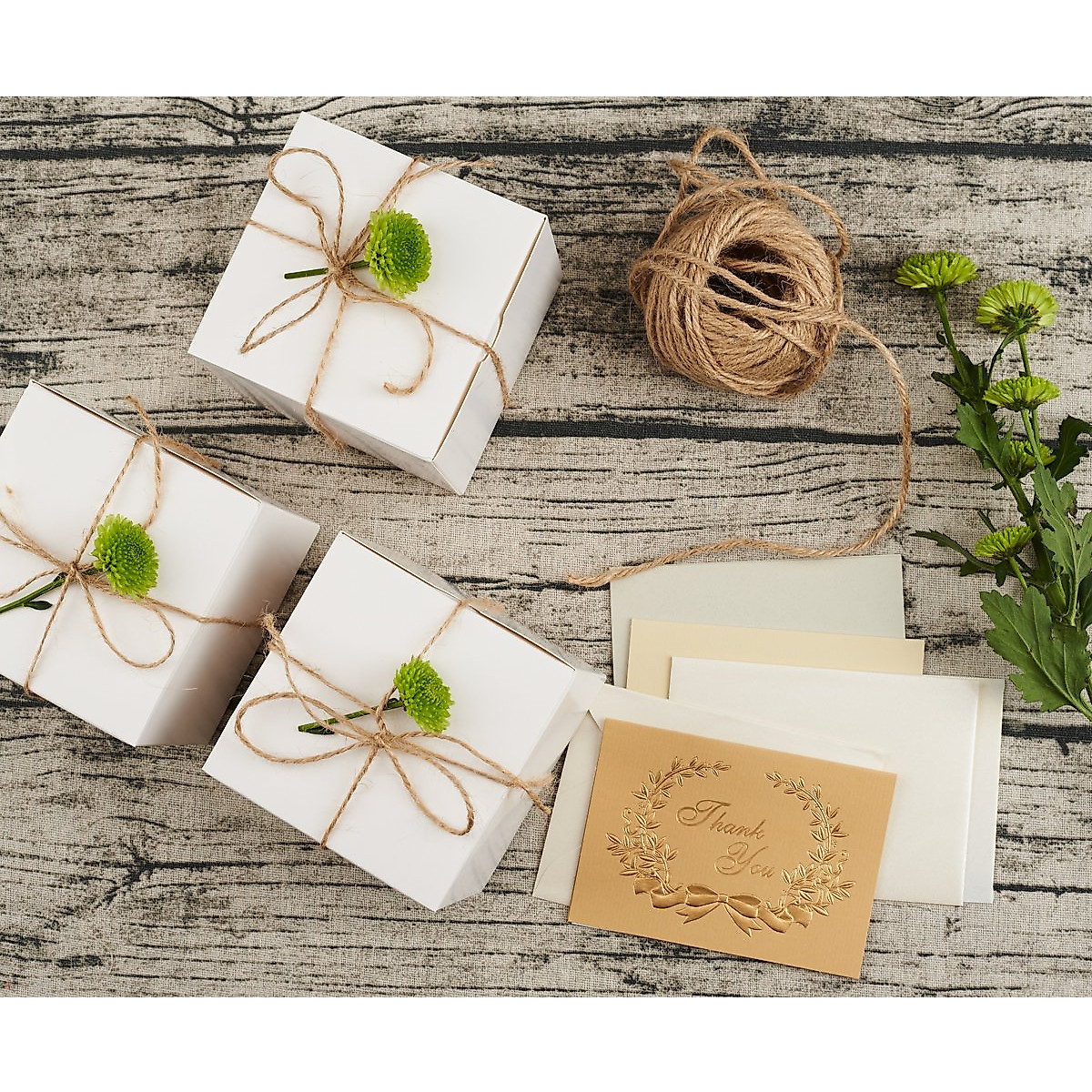 MESHA 4x4x4'' White Gift Boxes 50 PC Small Gift Boxes Bulk with Lids, Kraft Paper Gift Boxes for Presents, White Bridesmaid Proposal Box, Favor Boxes, Small Boxes for Packaging
