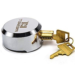 RESET-903 Heavy Duty Hidden Shackle Padlock,Keyed Different Trailer Lock,Van Lock, Truck Door Padlock,Hockey Puck Lock,Solid Steel,Sliver