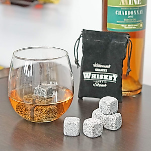 Southern Homewares Granite Whiskey Stones, One Size, Gray