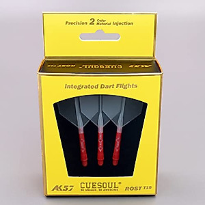 CUESOUL ROST T19 Integrated Dart Shaft and Flights Ice 28mm Big Wing Shape-Say Goodbye to Falling Dart Flight
