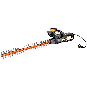 Worx WG217 4.5 Amp 24" Rotating Head Electric Hedge Trimmer, 24 inches, Black