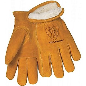 Tillman 1450 Split Cowhide Pile Lined Winter Gloves X-Large, Gold