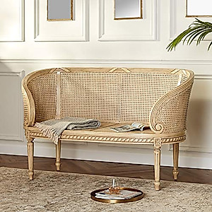 Parisian Oval Rattan Settee