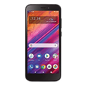 Tracfone Blu View 1 4G LTE Prepaid Smartphone (Locked) - Black - 16GB - Sim Card Included - CDMA
