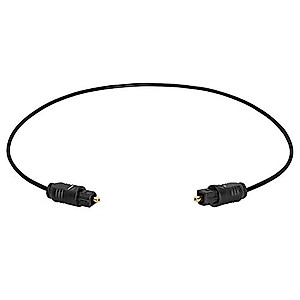 Car Audio Cable Compatible Adapter Stereo Jack Cables LTra5jCCun, 7.1 Surround Sound Fiber Optical Digital Toslink Audio Practical Cable Speaker TV Cord - Black 1M