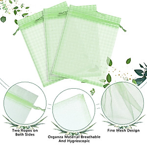 200 Pcs Fruit Protection Bags Fruit Netting Bags with Drawstring Fruit Bags for Fruit Fruit Protect Bags Vegetable Fruit Net Fruit Cover Mesh Bag for Protecting Fruits(Fruit Green,6 x 8 Inch)