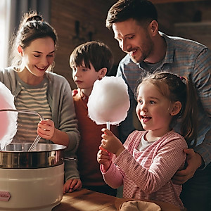 Premium Quality Plain Cotton Candy Cones | Pack of 100 | Long Size for Holding - White | OB100CTDY | Durable Cones for Perfect Cotton Candy - 100 Ct