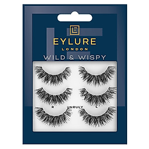Eylure False Lashes, Wild & Wispy Unruly, 3 Pair