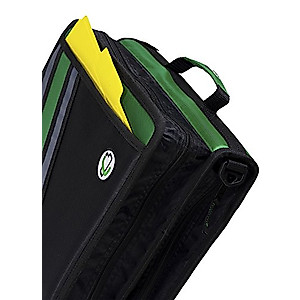 Case-it Z-Binder Two-in-One 1.5-Inch D-Ring Zipper Binders, Red