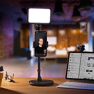 Elgato Key Light Mini – Rechargeable Vlogging Light, Wi-Fi Control Brightness – Color Temp, Perfect for Streaming, Gaming, Video Conferencing, Easy-use App: PC/Mac/iPhone/Android, Black (Renewed)
