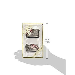 Stephan Baby Pewter First Tooth and First Curl Keepsake Shoes