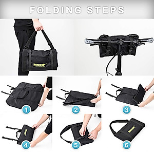Rhinowalk Folding Bicycle Carry Bag Portable Bike Luggage 14-20 inch for Travel Transport Storage