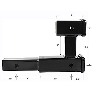 MAXXHAUL 50248 Dual Hitch Extension with Single Post