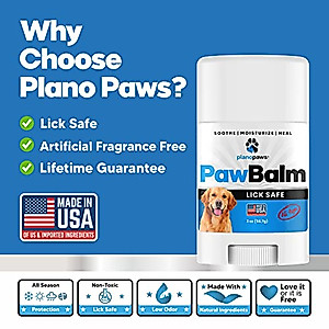 Lick Safe Dog Paw Balm 2 Oz - Dog Paw Protector - Paw Balm Dogs - Paw Pad Balm - Paw Protectors for Dogs Hot Pavement - Paw Wax for Dogs - Fix Dry Cracked Paws - Paw Soother for Dogs - Paw Butter