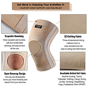 BingboPro Professional Knee Brace Knee Stabilizer,Compression Knee Sleeve For Men Women, Knee Support Brace for Knee Pain Relief, Fast Recovery,Meniscus Tear,ACL,MCL,Arthritis,Running,Sport Protection