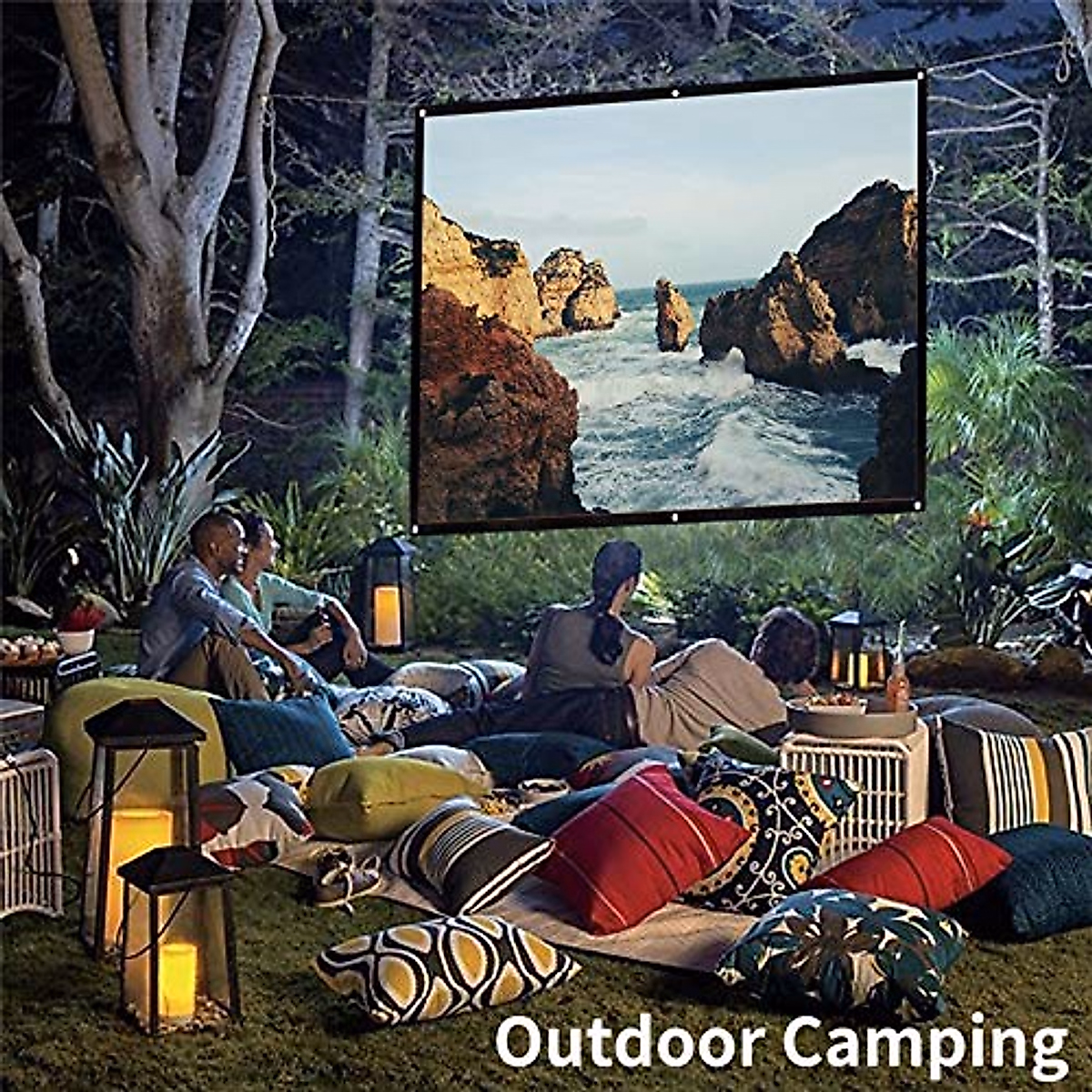 BBSJ Projector Simple Curtain 60-150 Inches Home Outdoor KTV Office Portable 3D Foldable Projections Screens ( Size : 150 inch )