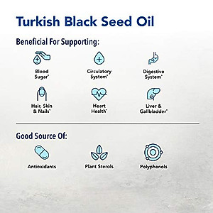 NORTH AMERICAN HERB & SPICE Black Seed Oil - 12 fl. oz. - Cardiovascular, Digestive & Immune Support - Contains Wild, Mediterranean Oreganol P73 Oregano Oil - Non-GMO - 72 Total Servings