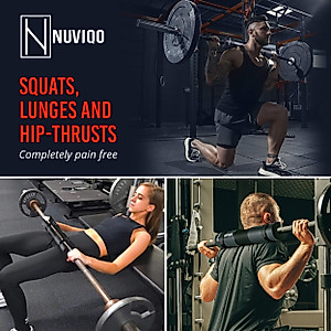 Cushioned Barbell Pad for Lunges and Hip Thrusts - Protects Neck and Shoulders During Barbell Training