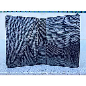 Double side Black Lizard leather skin Credit Cardholder, leather credit cardcase, leather creditcard cover
