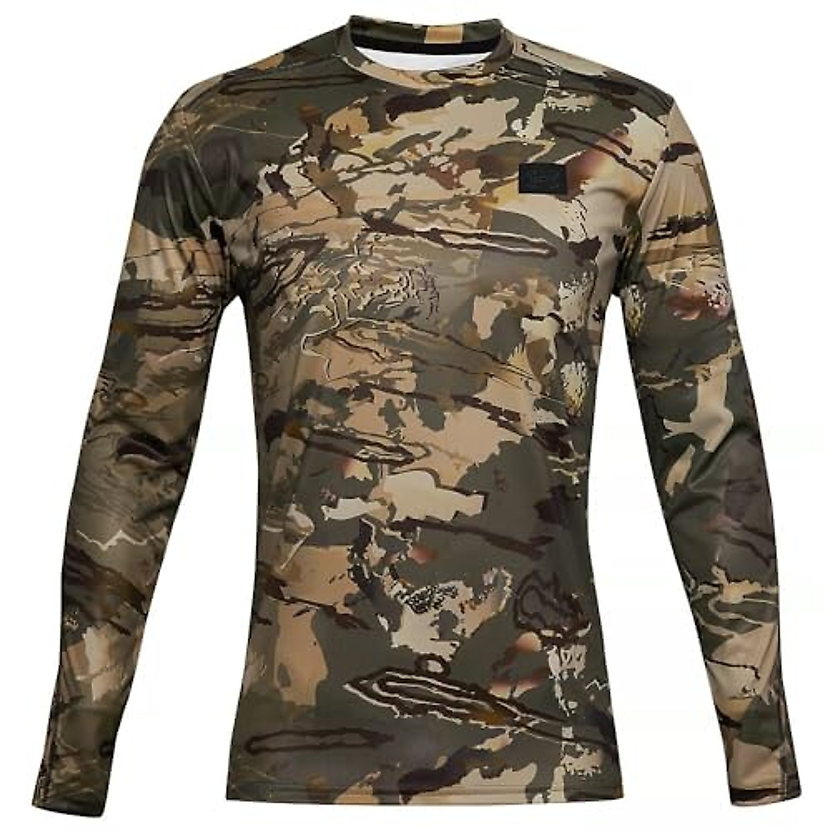 Under Armour Iso-chill Brush Line Long Sleeve T-shirt, Ua Forest All Season Camo (994)/Black, XX-Large