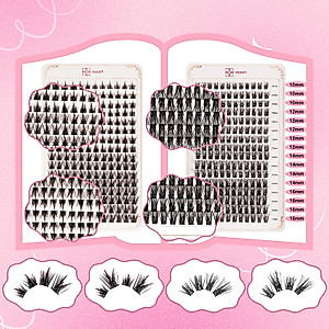 VOOZT Cluster Lashes 384 PCS+Lash Tweezers