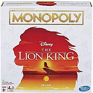 Monopoly Game Disney The Lion King Edition Family Board Game