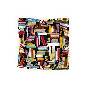 Bookworm Microwave Bowl Cozy Books Library Librarian Bibliophile Reversible Microwave Soup Bowl Holder Handmade Housewarming Hostess Gifts Under 10