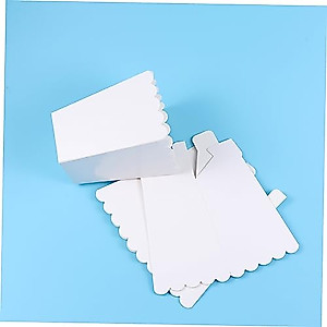 UPKOCH 50PCS Popcorn Box Disposable Snack Cups Paper Serving Holder Candy Popcorn Party Candy cartons Paper Food Basket Snack Containers Popcorn tub White Candy Box European and American