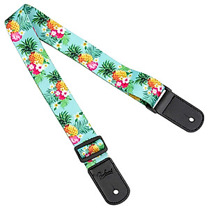BestSounds Pineapple Ukulele Strap & Hawaiian Style Shoulder Strap Suitable for Soprano Concert Tenor Baritone String Instruments (Pineapple)
