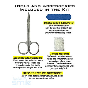 Instant Smile MULTISHADE Patented Temporary Tooth Repair Kit. A Realistic Looking Fix for a Missing or Broken Tooth.