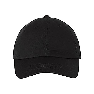 Classic Dad Cap VC300A / Custom Hats/Embroidery Hats/Monogram Hats (Black)